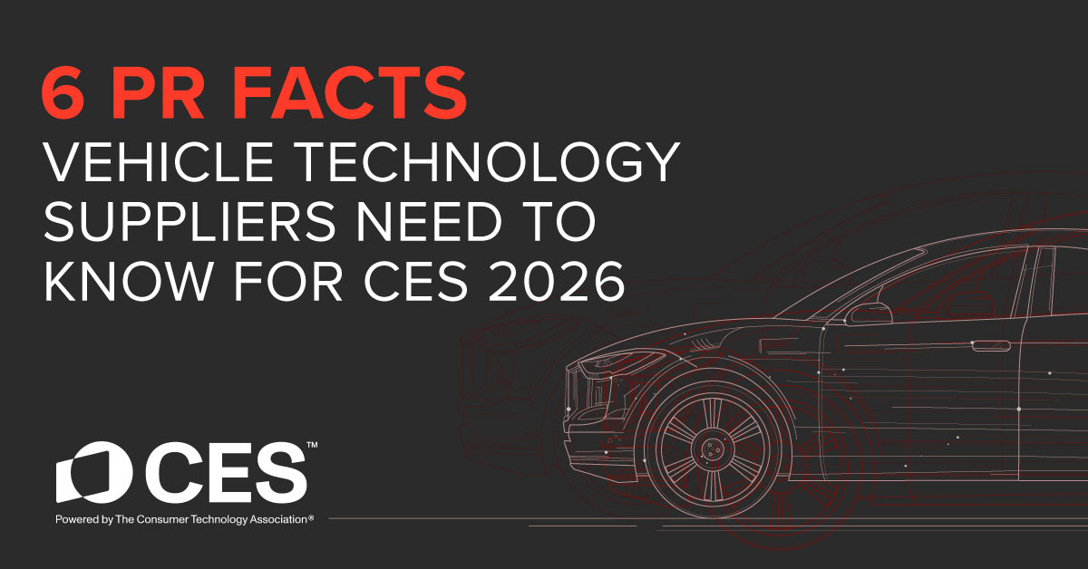 Six PR Facts Vehicle Technology Suppliers Need to Know for CES 2026 ...